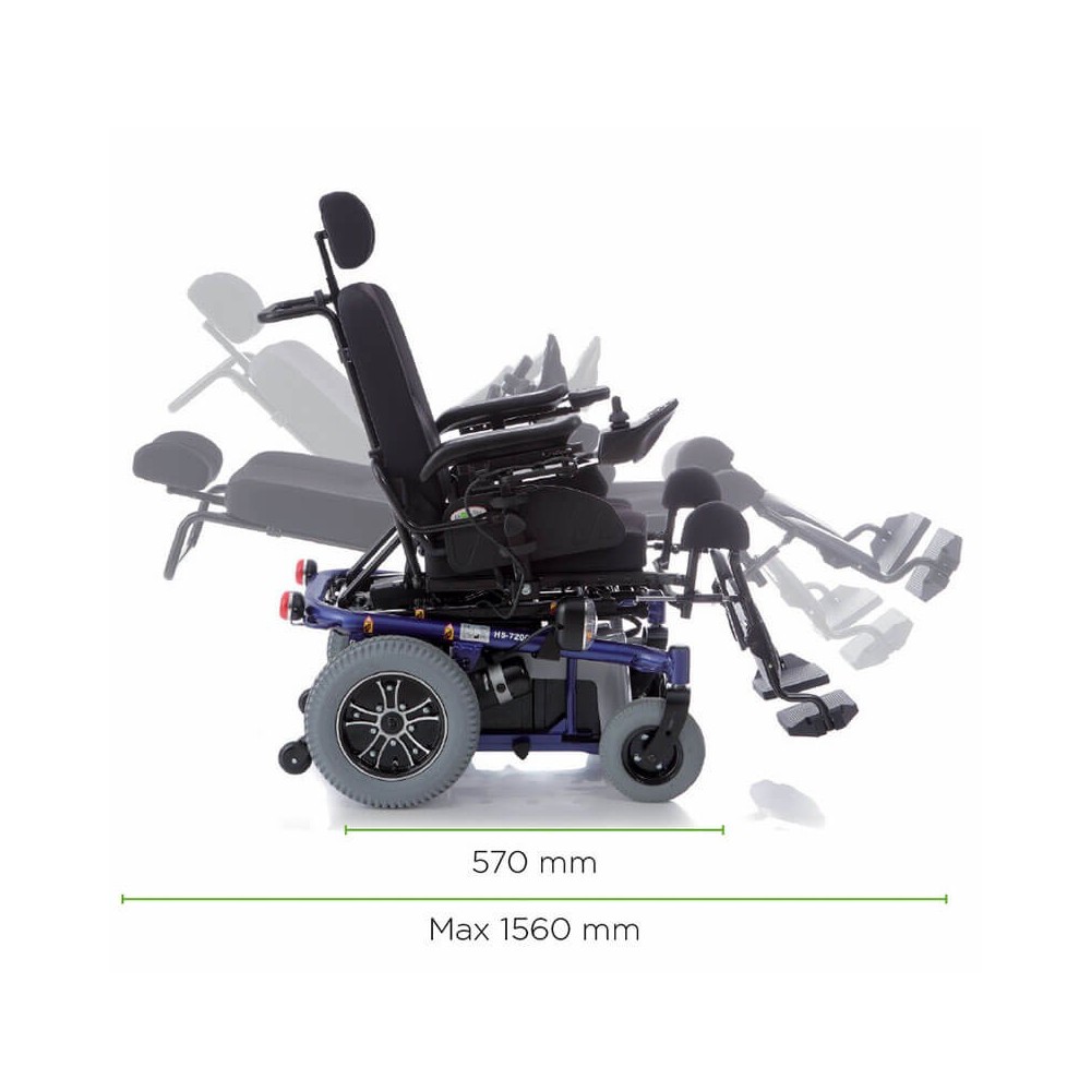 Carucior cu rotile cu actionare electrica - CS920BL ARIES PRO Mobility